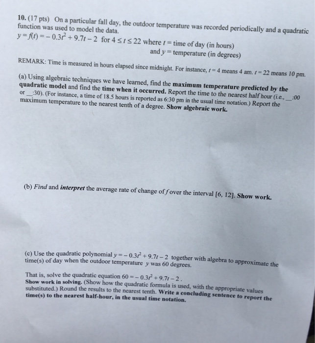 Solved On a particular fall day, the outdoor temperature was | Chegg.com