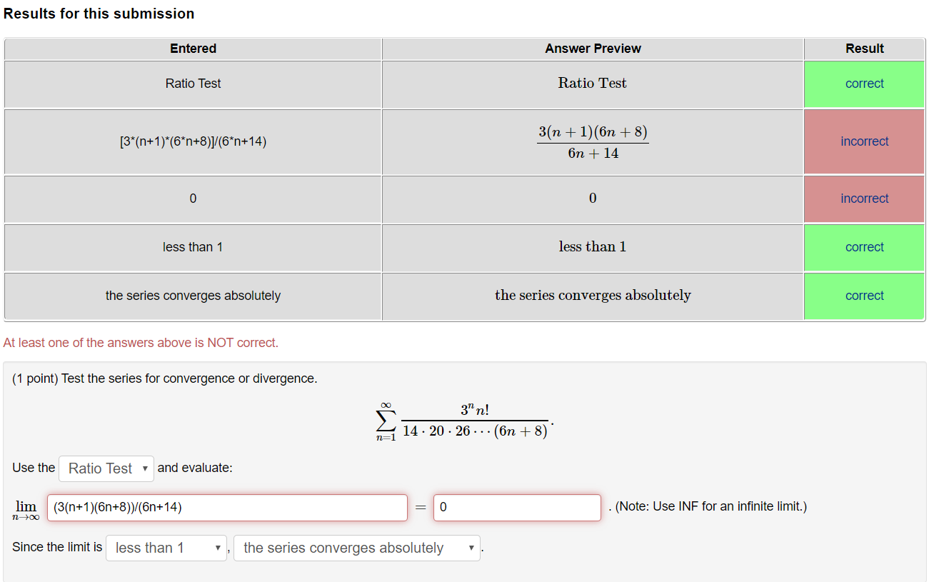 Solved Results for this submission Entered Answer Preview | Chegg.com