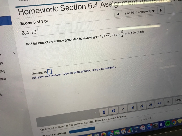 Solved Homework Section 6 4 Assignment Score 0 Of 1 Pt