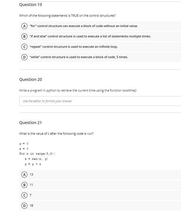 Solved Which of the following statements is TRUE on the | Chegg.com