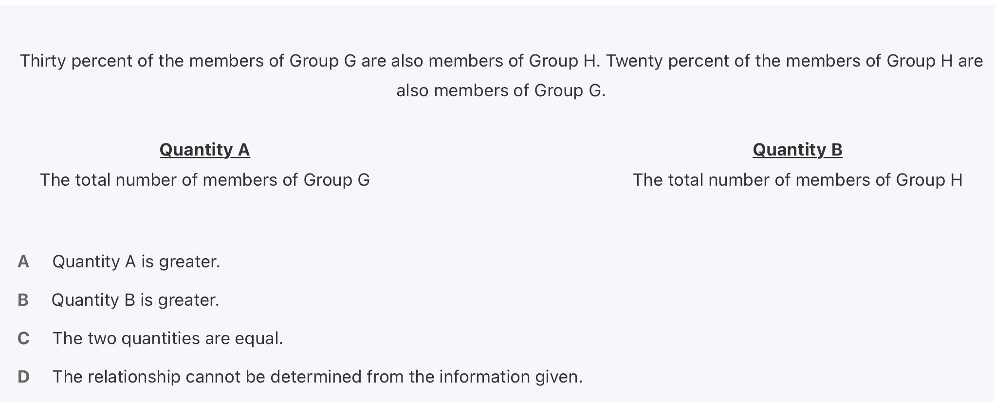 Solved Thirty percent of the members of Group G are also | Chegg.com