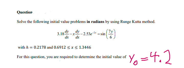 Solved Question Solve the following initial value problems | Chegg.com