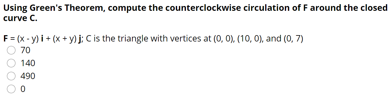 Solved Using Green's Theorem, compute the counterclockwise | Chegg.com