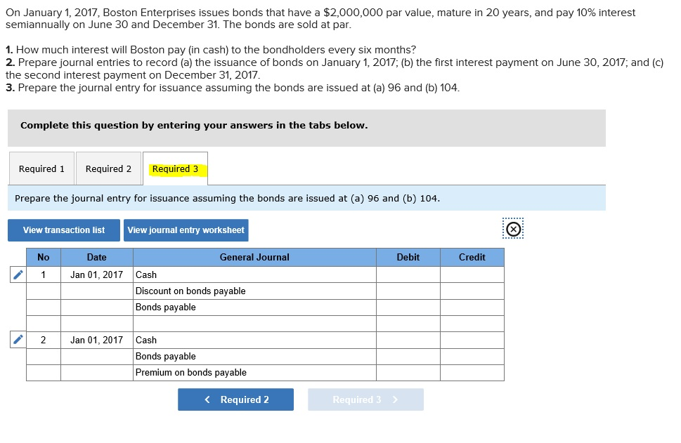 Solved On January 1, 2017, Boston Enterprises issues bonds | Chegg.com