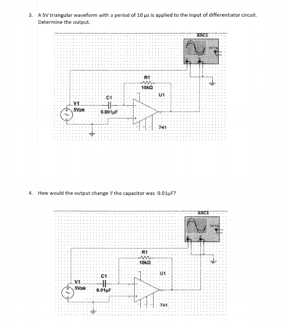 Solved 3. A 5V triangular waveform with a period of 10 us is | Chegg.com