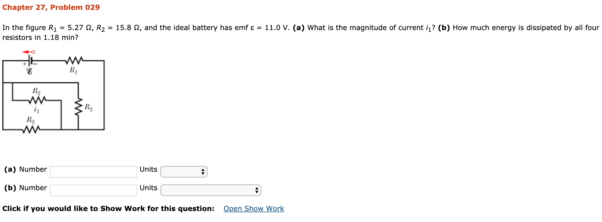 Solved Chapter 27, Problem 029 In the figure R1 = 5.27 12, | Chegg.com