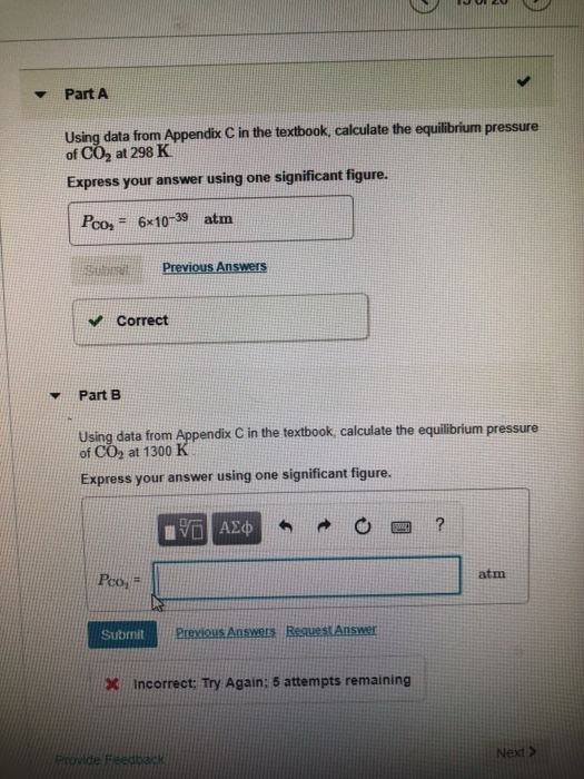Part A Using Data From Appendix C In The Textbook
