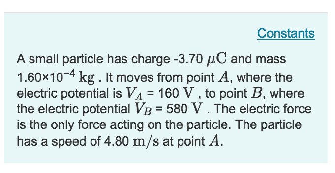 Solved What is its speed at point B? | Chegg.com
