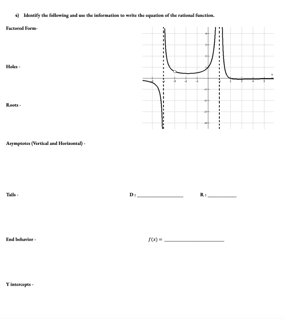 Solved 4) Identify the following and use the information to | Chegg.com