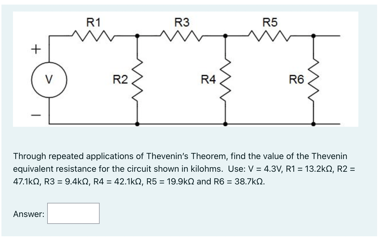 Solved + R1 R3 R5 V R2 R4 R6 Through repeated applications | Chegg.com