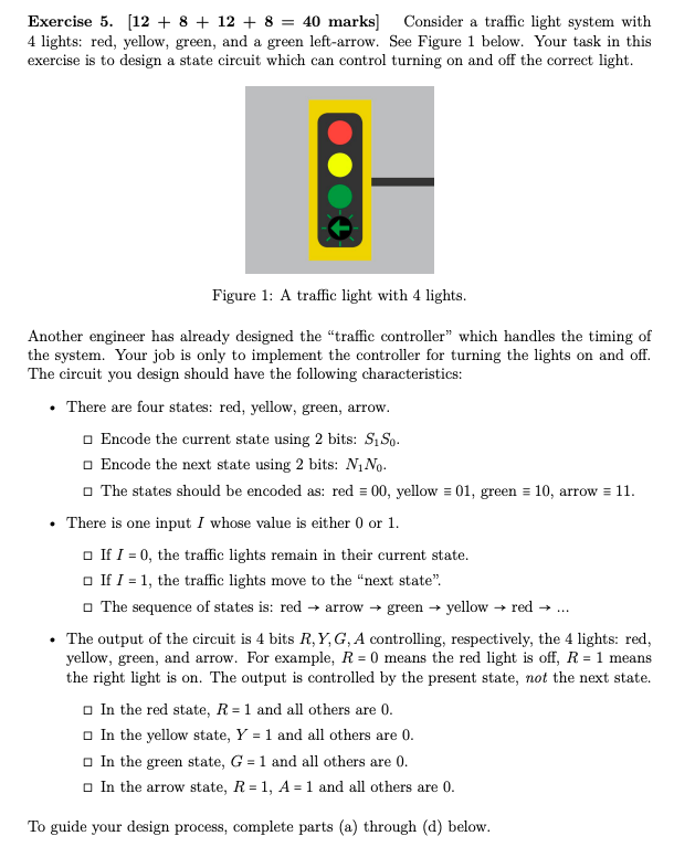 Exercise 5. [12 + 8 + 12 + 8 = 40 marks] Consider a | Chegg.com