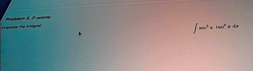 Solved Problem 2. / points) Evaluate the integral I sech | Chegg.com