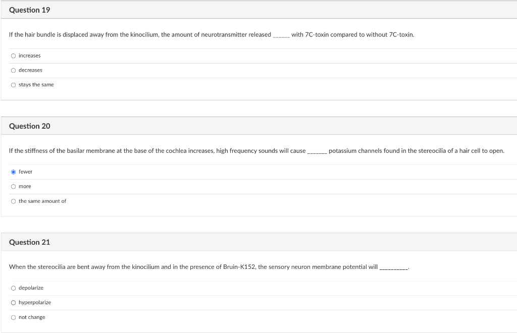 Solved cells closer to the apex respond to low frequency | Chegg.com