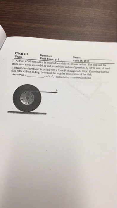 Solved A drum of 60 - mm radius is attached to a disk of | Chegg.com