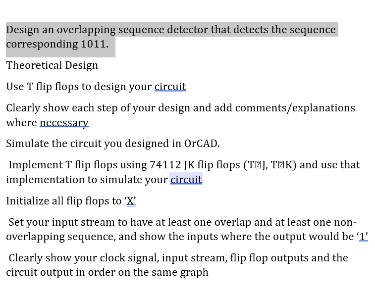 Solved Theoretical Design Use T Flip Flops To Design Your 