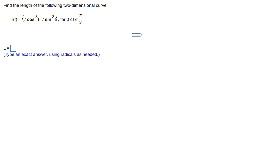 Solved Find the length of the following two-dimensional | Chegg.com