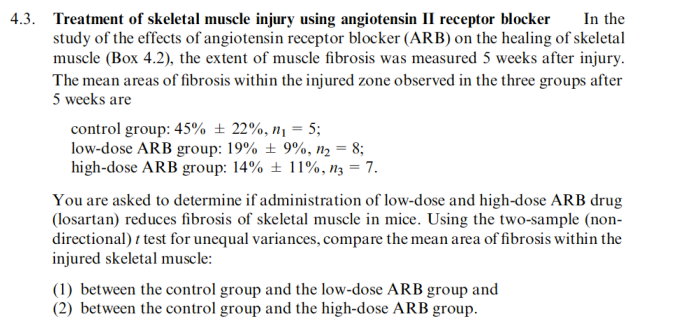 Solved 4.3. ﻿Treatment of skeletal muscle injury using | Chegg.com