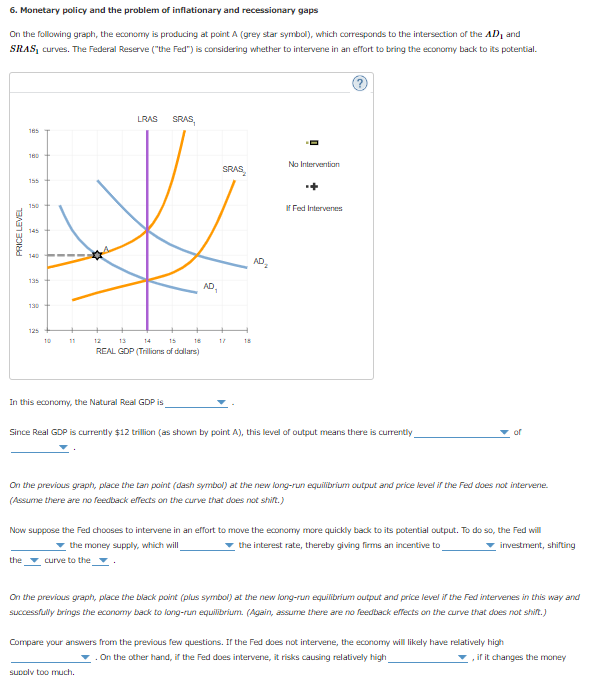 Solved Dropdowns in order 1. ($14trillion, $12 trillion, | Chegg.com