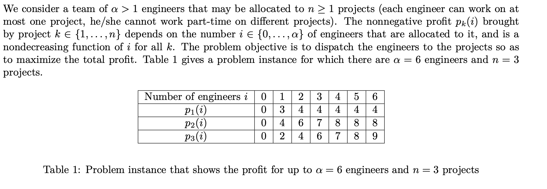 Solved We consider a team of α>1 engineers that may be | Chegg.com