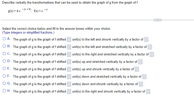 Solved Describe verbally the transformations that can be | Chegg.com