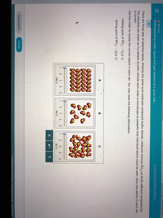 Solved O MATTEIR guishing solid, liquid and gas phases of a | Chegg.com