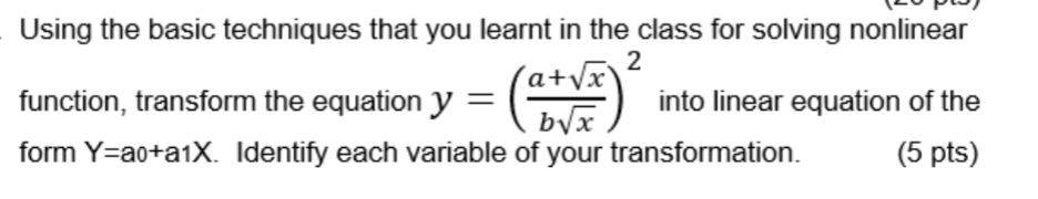 Solved Using the basic techniques that you learnt in the | Chegg.com