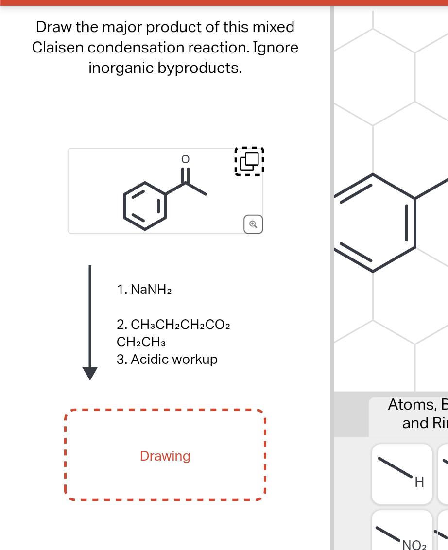 Solved Draw the major product of this mixed Claisen | Chegg.com