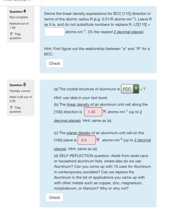 Solved Derive the linear density expressions for BCC [110] | Chegg.com