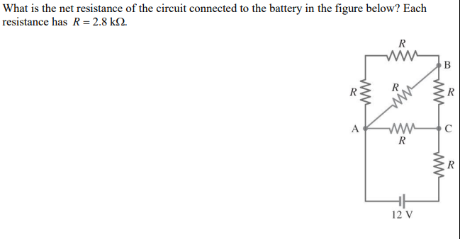 Solved What is the net resistance of the circuit connected | Chegg.com