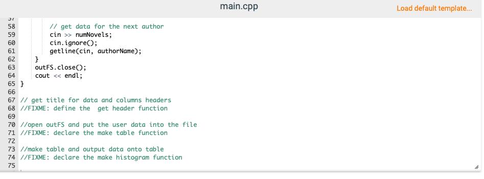 Solved 7.21 LAB*: Program: Data visualization (Streams and | Chegg.com