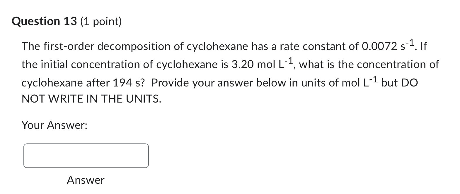 Solved Question 13 (1 ﻿point)The first-order decomposition | Chegg.com