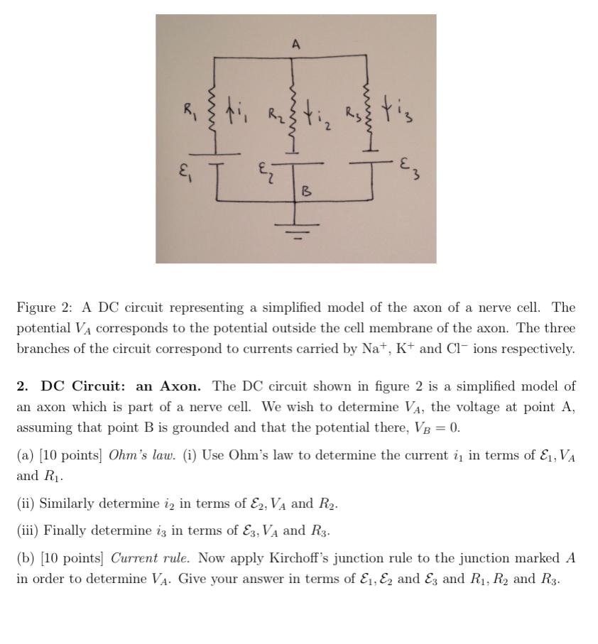 Solved А ti ti tis E E, I į म B В Figure 2: A DC circuit | Chegg.com