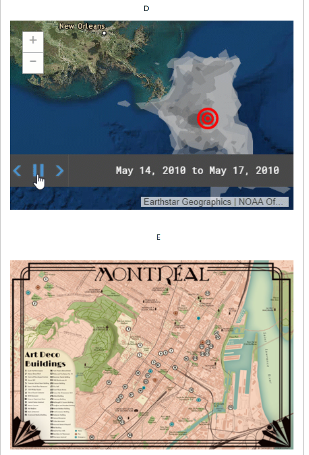 Solved Match the appropriate map used for visualization. | Chegg.com