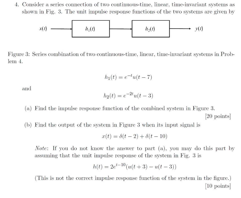 Solved 4. Consider a series connection of two | Chegg.com