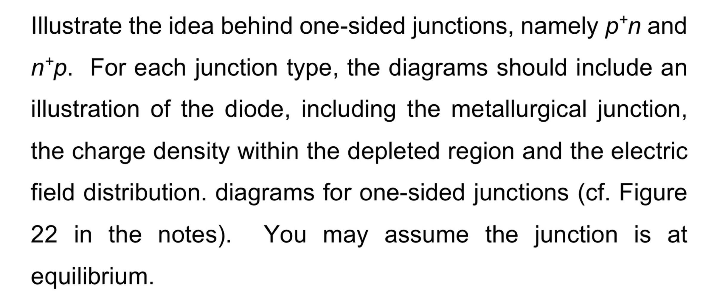 Solved Illustrate the idea behind one-sided junctions, | Chegg.com