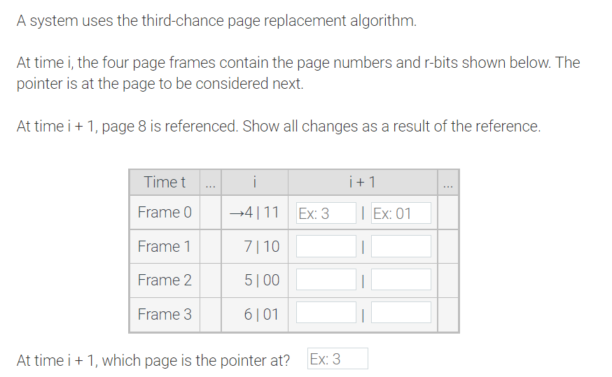 Solved A system uses the third-chance page replacement | Chegg.com