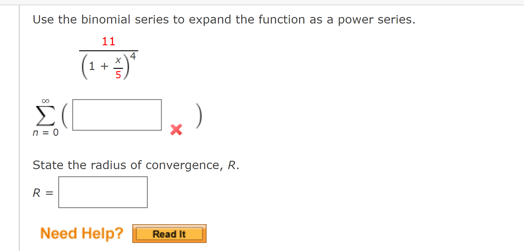 Solved Use the binomial series to expand the function as a | Chegg.com