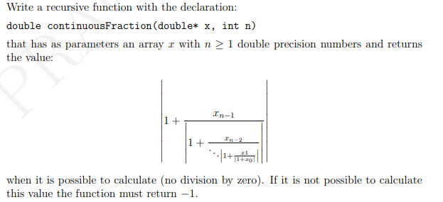 Solved Write a recursive function with the declaration: | Chegg.com
