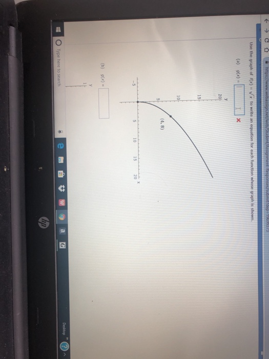 Solved Use the graph of f(x) x3 to write an equation for | Chegg.com