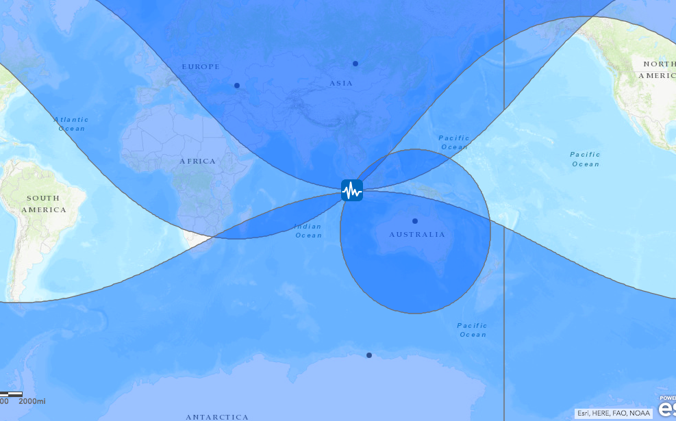 Solved Using the tsunami energy map from the 2004 Sumatra | Chegg.com