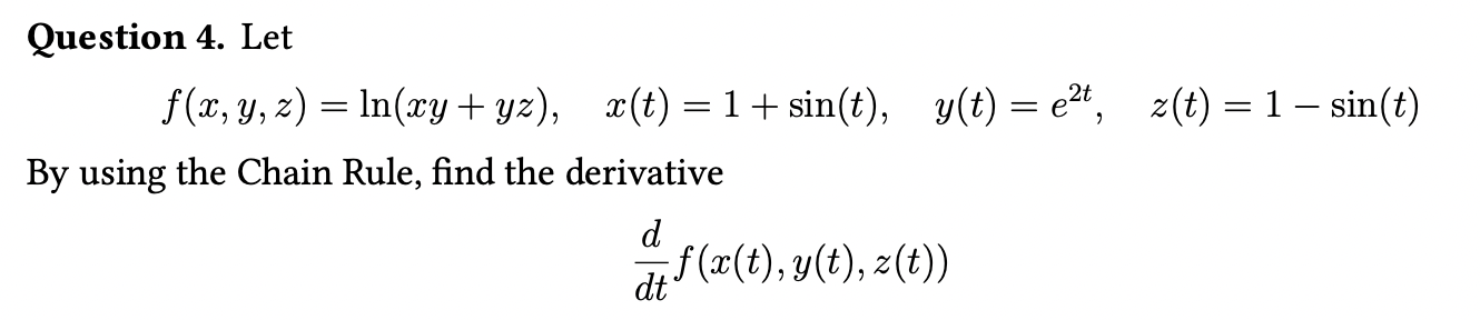 Solved Question 4. Let | Chegg.com