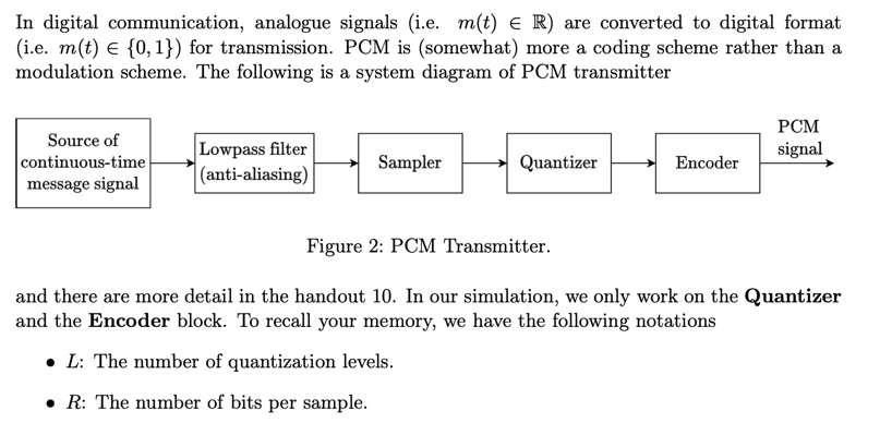 for a part of Matlab code: %% PCM R = 5; % number of | Chegg.com
