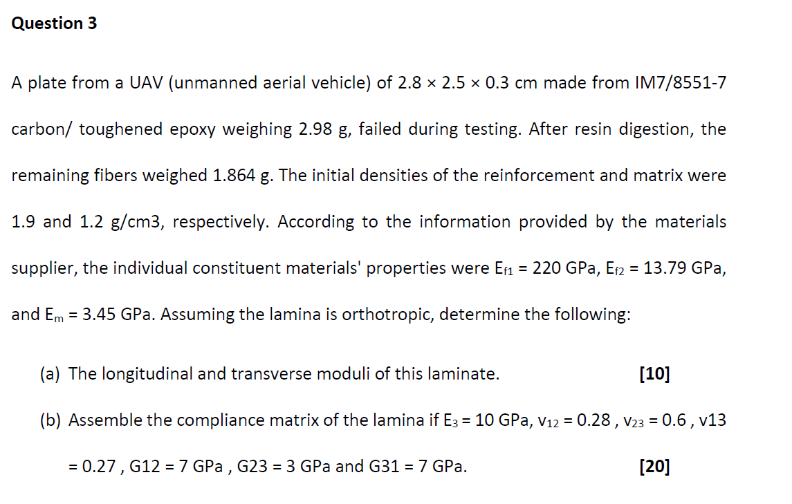 Solved Question 3A plate from a UAV (unmanned ﻿aerial | Chegg.com