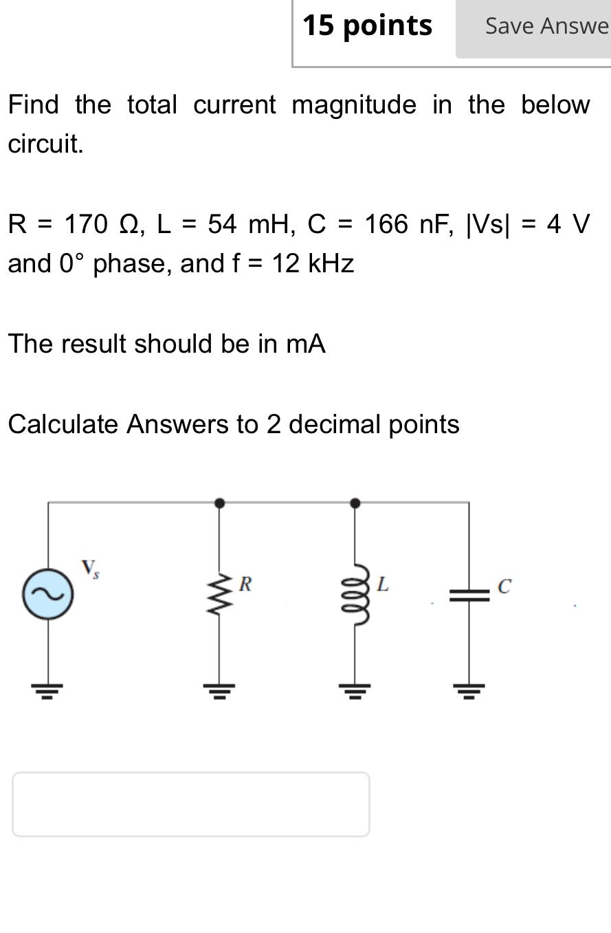 Solved Find the total current magnitude in the below | Chegg.com