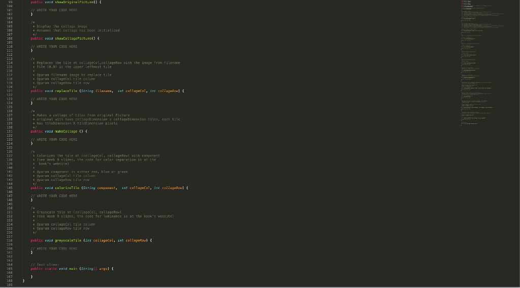 1. ArtCollage (100 points). The ArtCollage class | Chegg.com