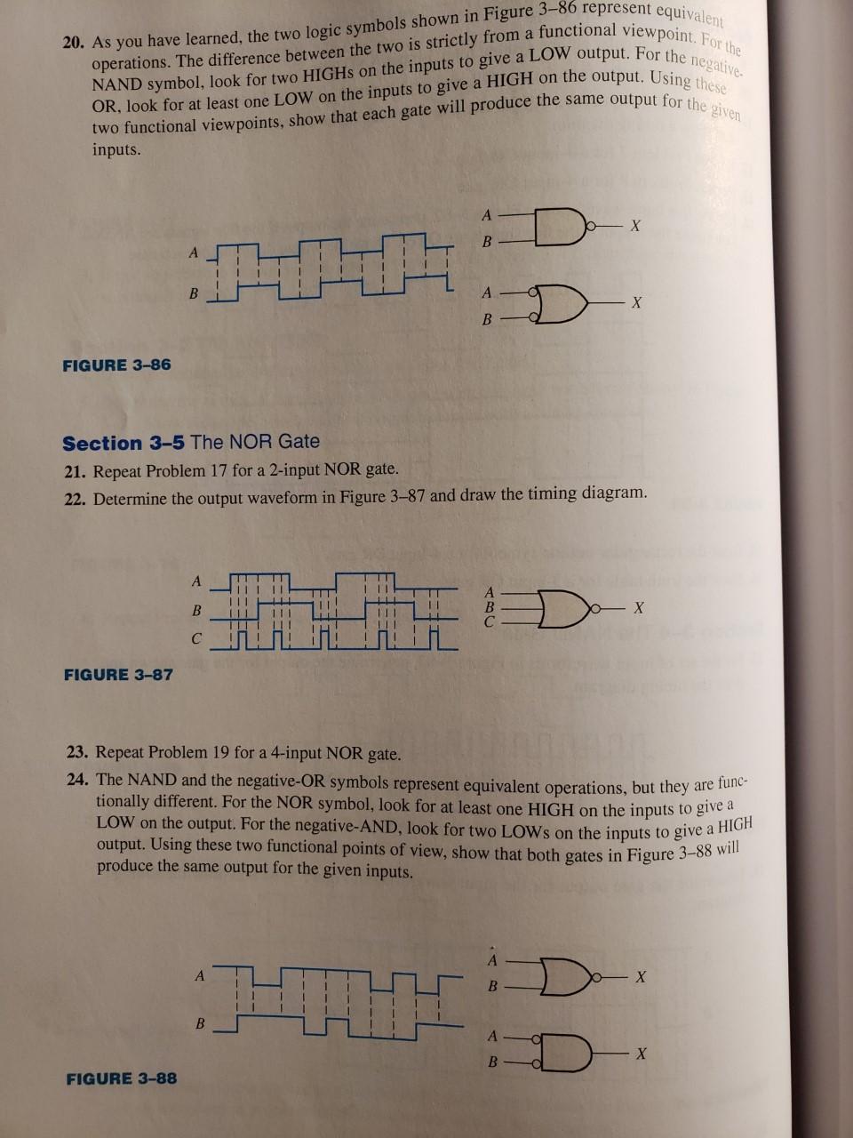 Solved 20. As you have learned, the two logic symbols shown | Chegg.com