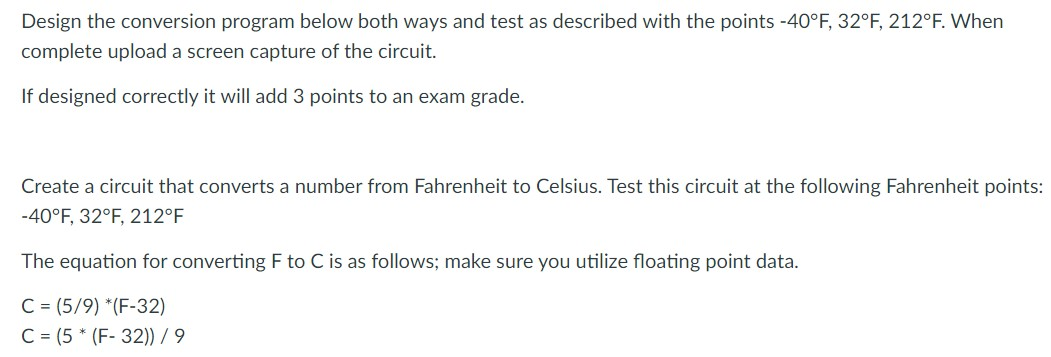 Design the conversion program below both ways and | Chegg.com