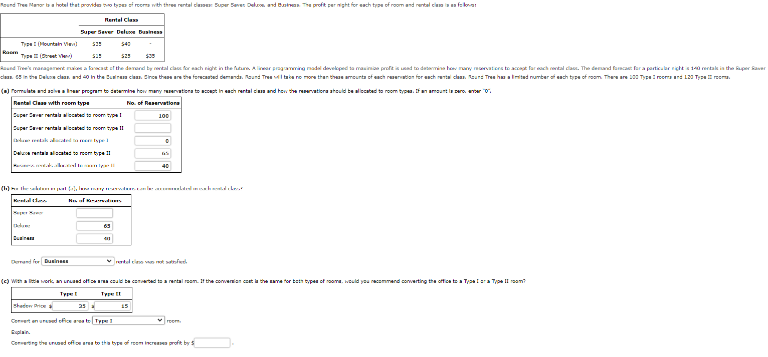 (a) Formulate and solve a linear program to determine | Chegg.com