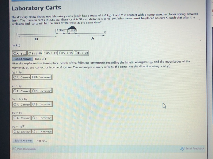 Solved Laboratory Carts hows two laboratory carts (each has | Chegg.com Solved Laboratory Carts hows two laboratory carts (each has | Chegg.com