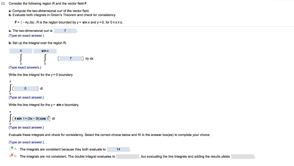Solved Consider the following region R and the vector field | Chegg.com